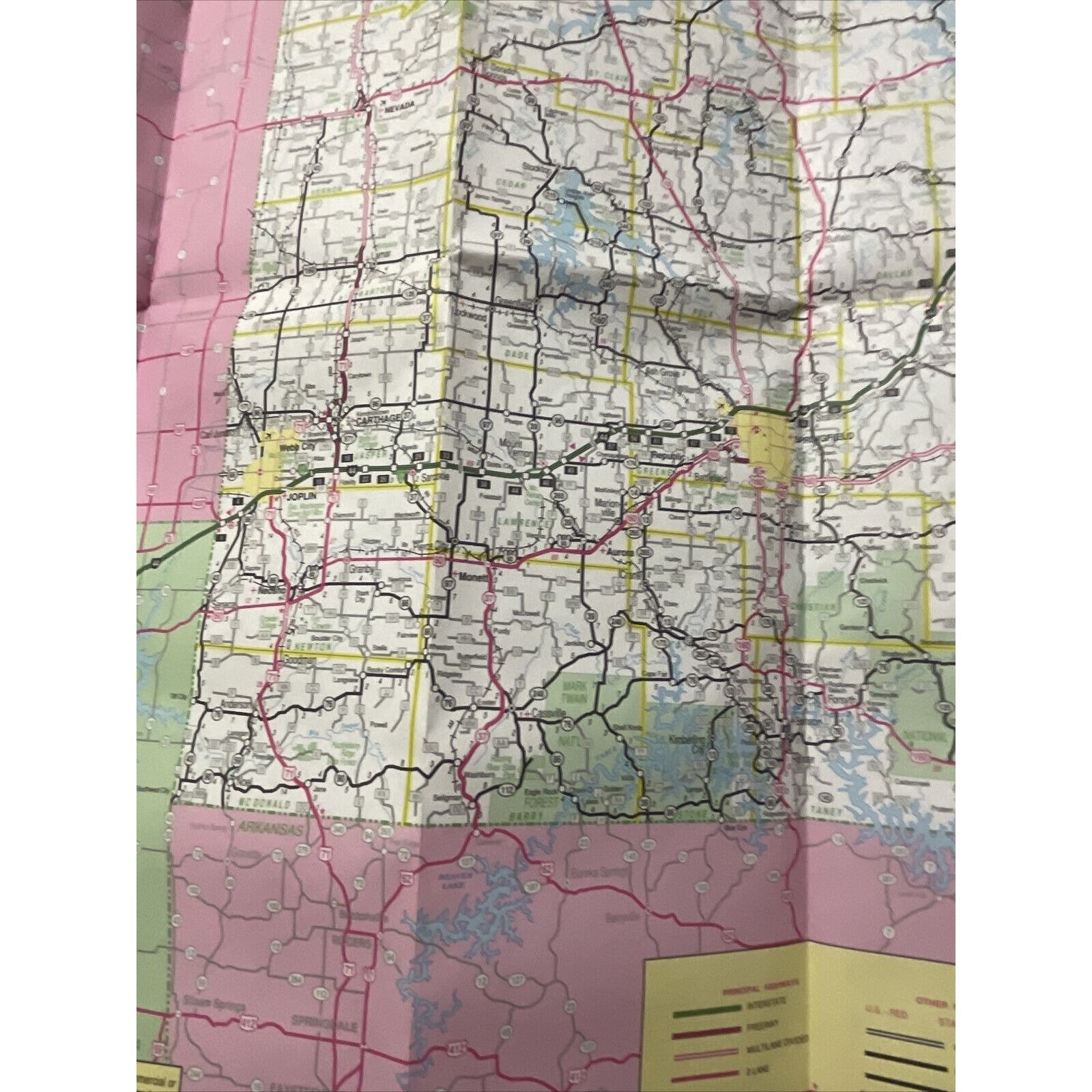 Missouri Folding Road Highway Map VTG 1995 Travel Cities State - Etsy