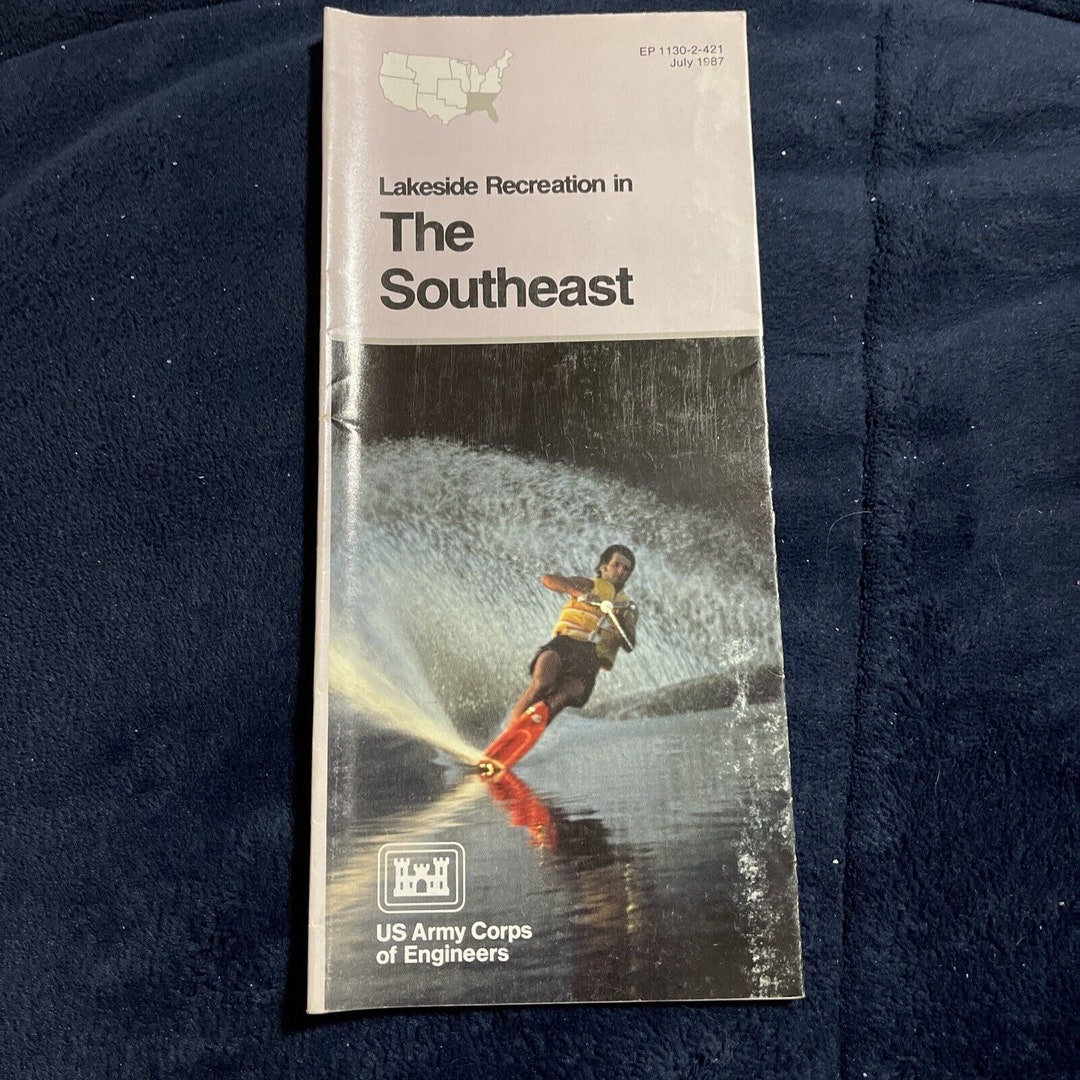 Vintage Folding Road Map Lakeside Recreation Southeast July 1987 Cities ...