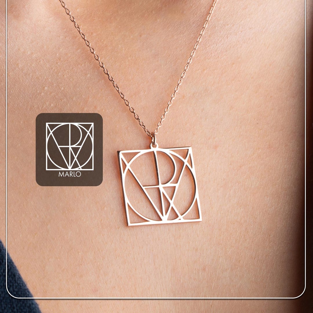 Personalized Gold Name Logo Necklace- Dainty Name Logo Necklace- Gift ...