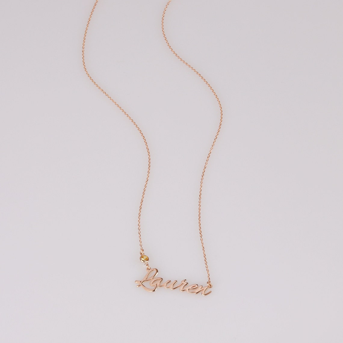 Silver Name Necklace Minimal Word Jewelry Custom Name - Etsy