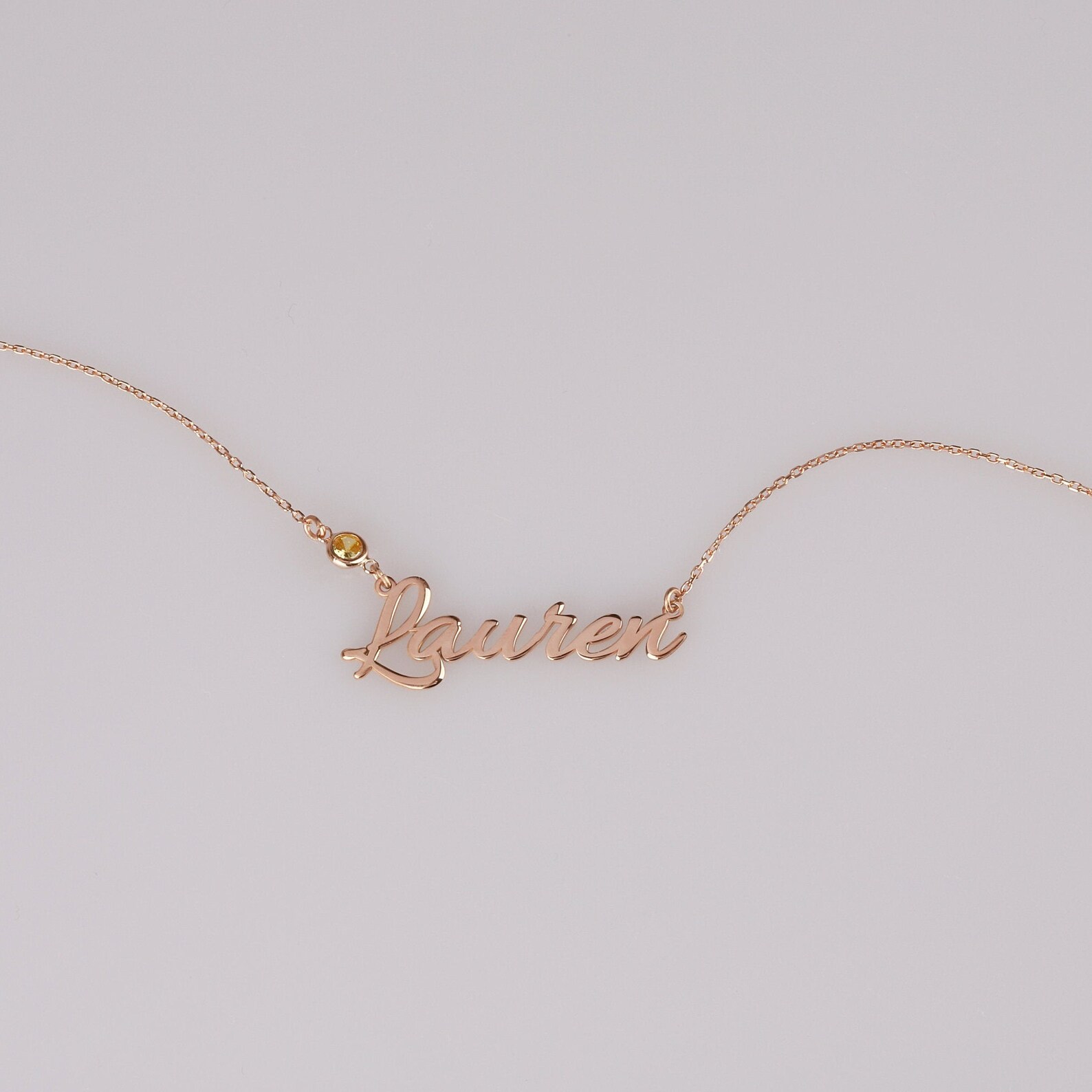 Silver Name Necklace Minimal Word Jewelry Custom Name - Etsy