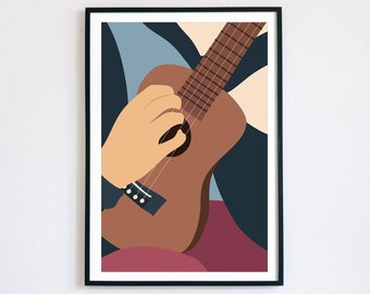 Ukulele Wall Art-printable Digital Download- - Etsy