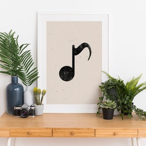 Music Room Decor, Music Poster, Music Note Decor, Music Studio Decor ...