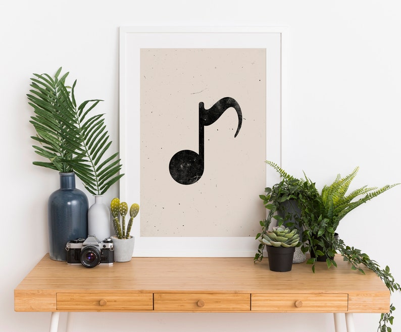 Music Room Decor, Music Poster, Music Note Decor, Music Studio Decor ...