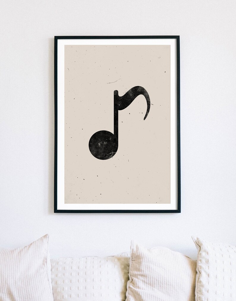 Music Room Decor, Music Poster, Music Note Decor, Music Studio Decor ...
