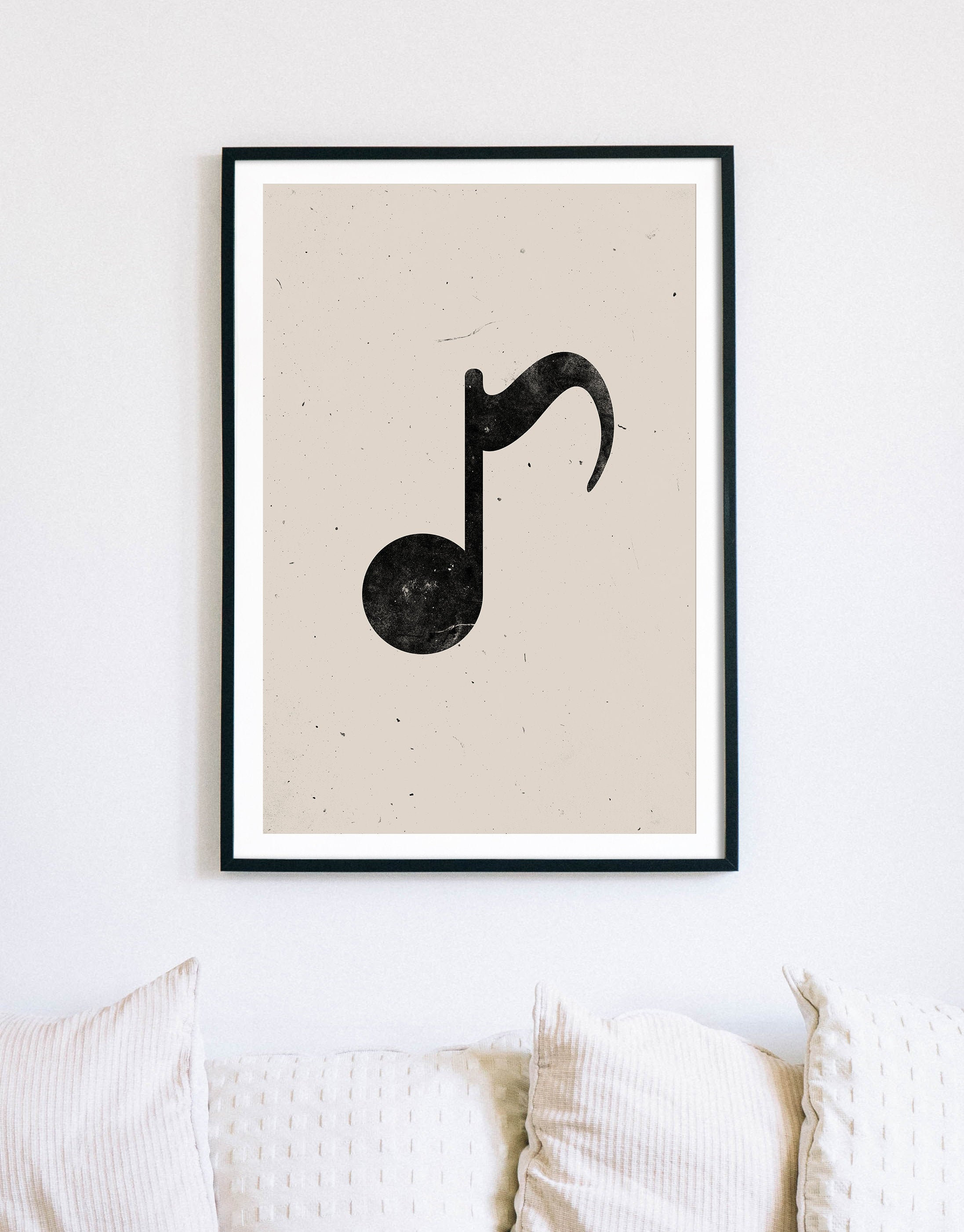 Music Room Decor, Music Poster, Music Note Decor, Music Studio Decor ...