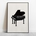 Piano Poster, Piano Wall Art, Music Room Decor, Piano Gift, Music ...