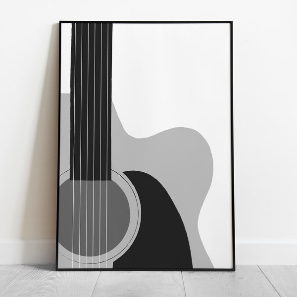 Guitar Print - Etsy