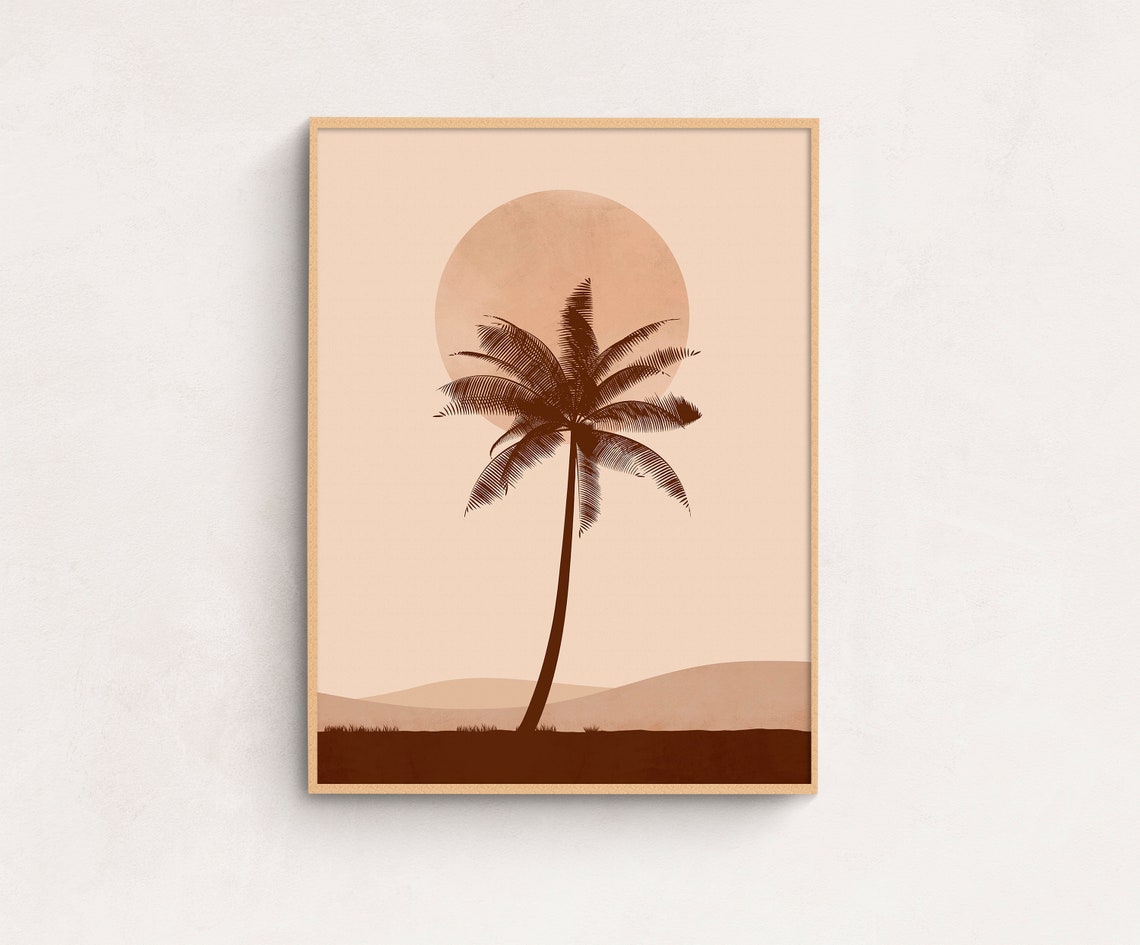 Palm Tree Poster, Beach Poster, Palm Tree Print, Hawaii Wall Art ...