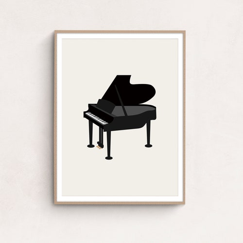 Piano Poster Piano Wall Art Music Room Decor Piano Gift - Etsy
