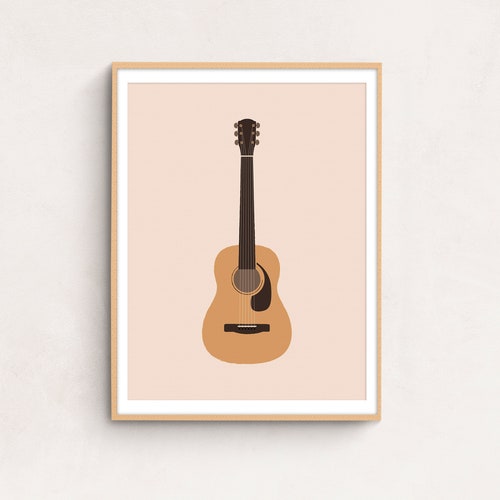 Guitar Print Music Poster Printable Art Music Wall Art - Etsy