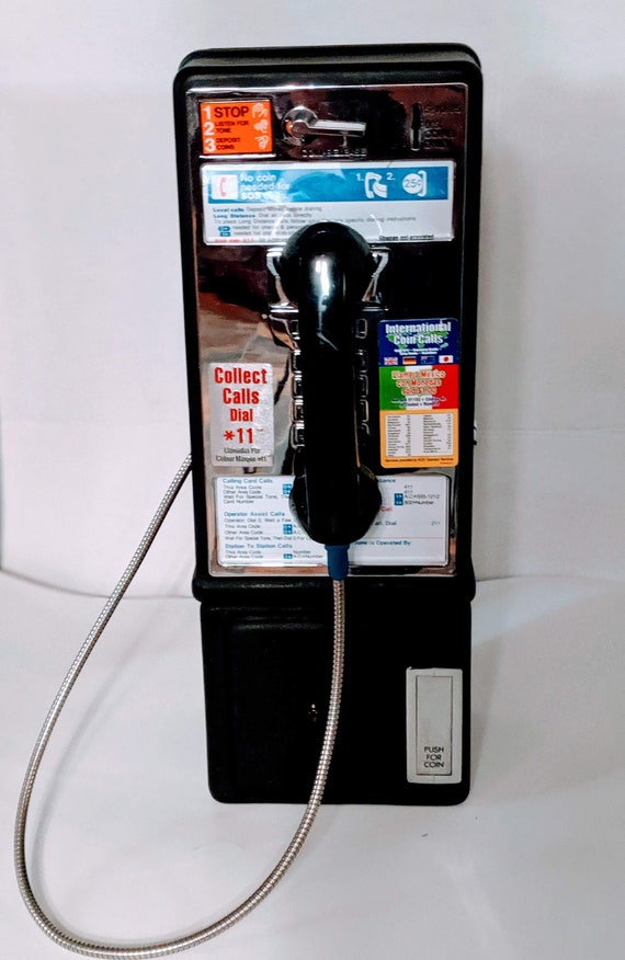 Advertisements Retro Public Payphone Sign for Personal Payphone Home ...