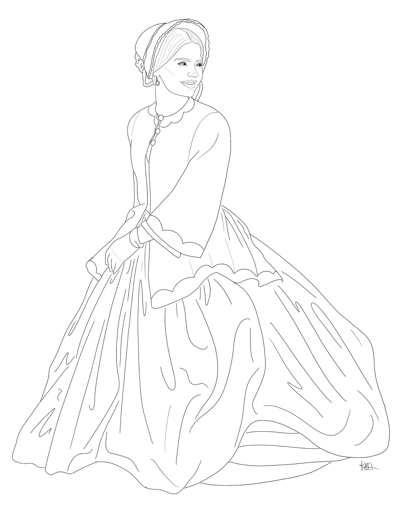 Queen Victoria Coloring Page Coloring Pages