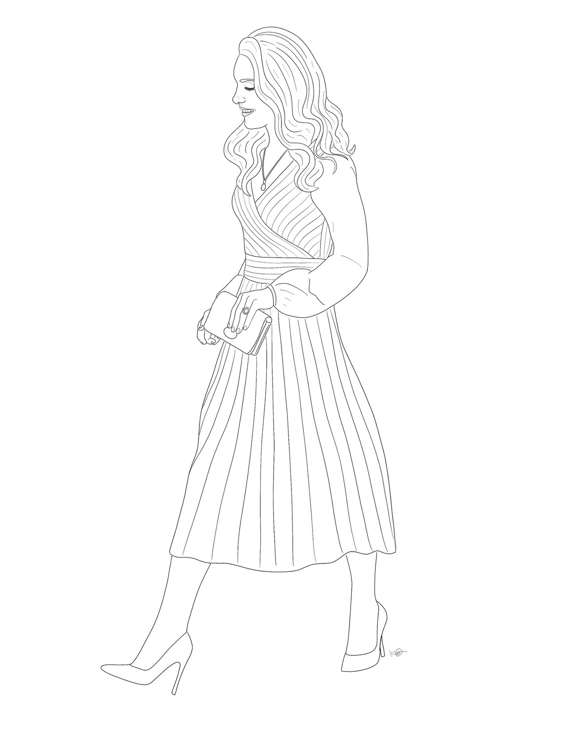 Kate Middleton Para Colorear - Etsy España