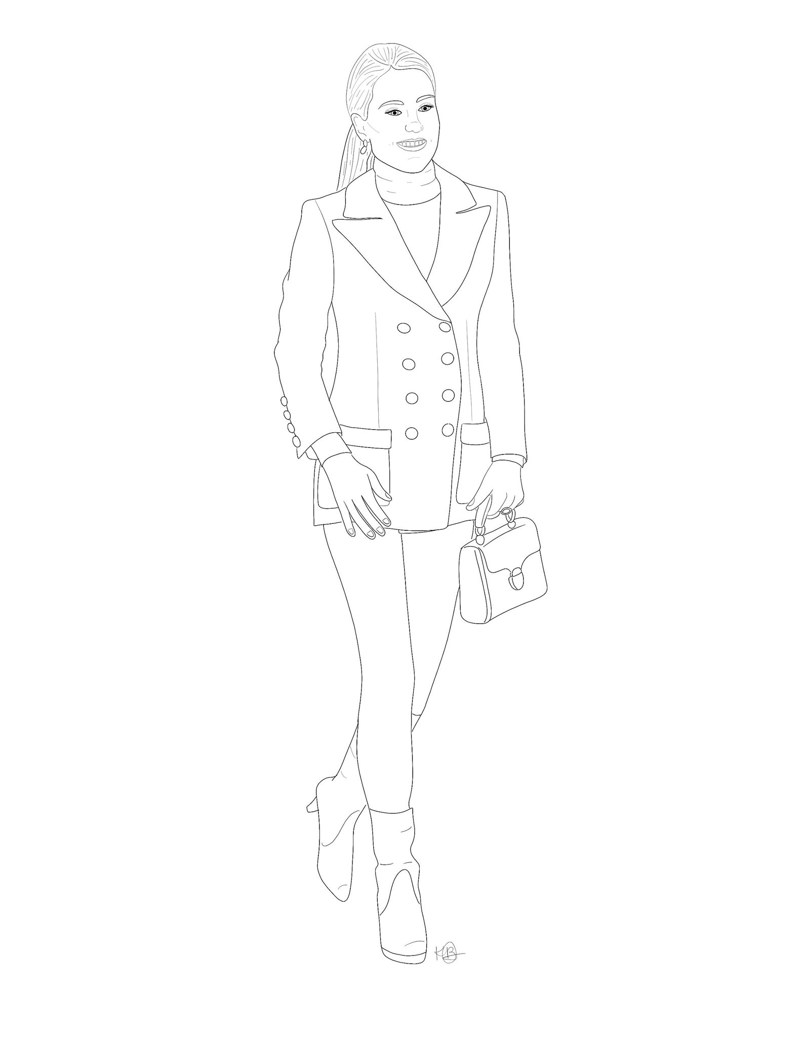 Kate Middleton Para Colorear - Etsy España