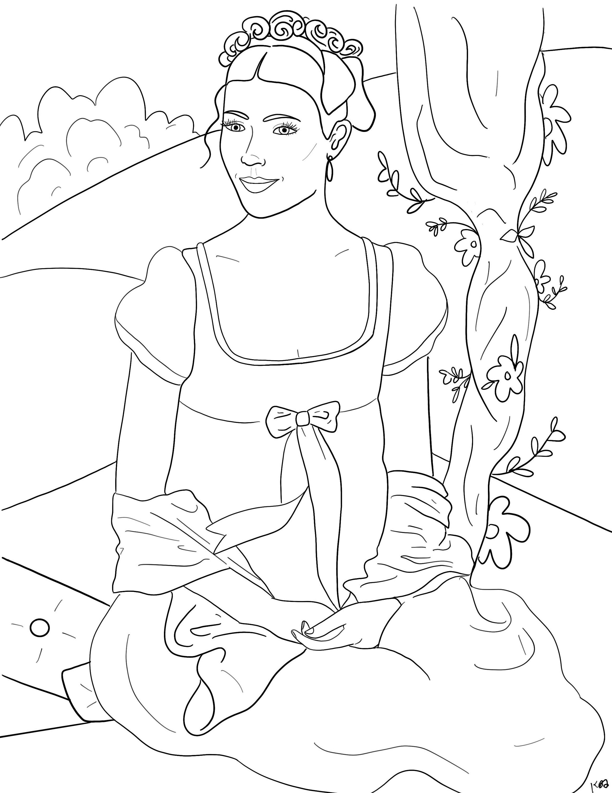 Jane Austen Coloring Pages volume 2 - Etsy