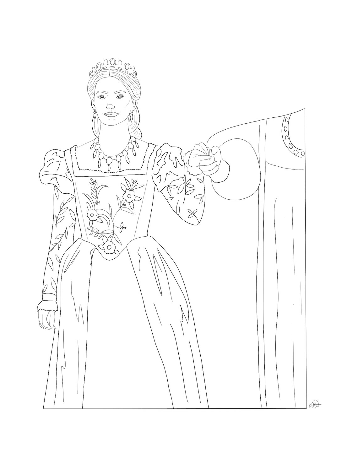 Tudor Rose Coloring Pages Coloring Pages