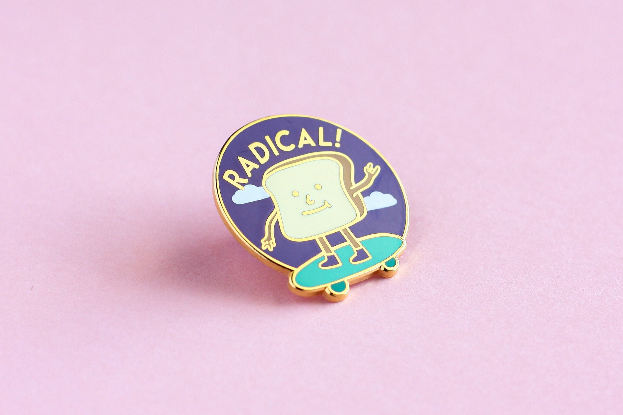 SECONDS Funny Toast Enamel Pin Cute Food Lapel Pin - Etsy