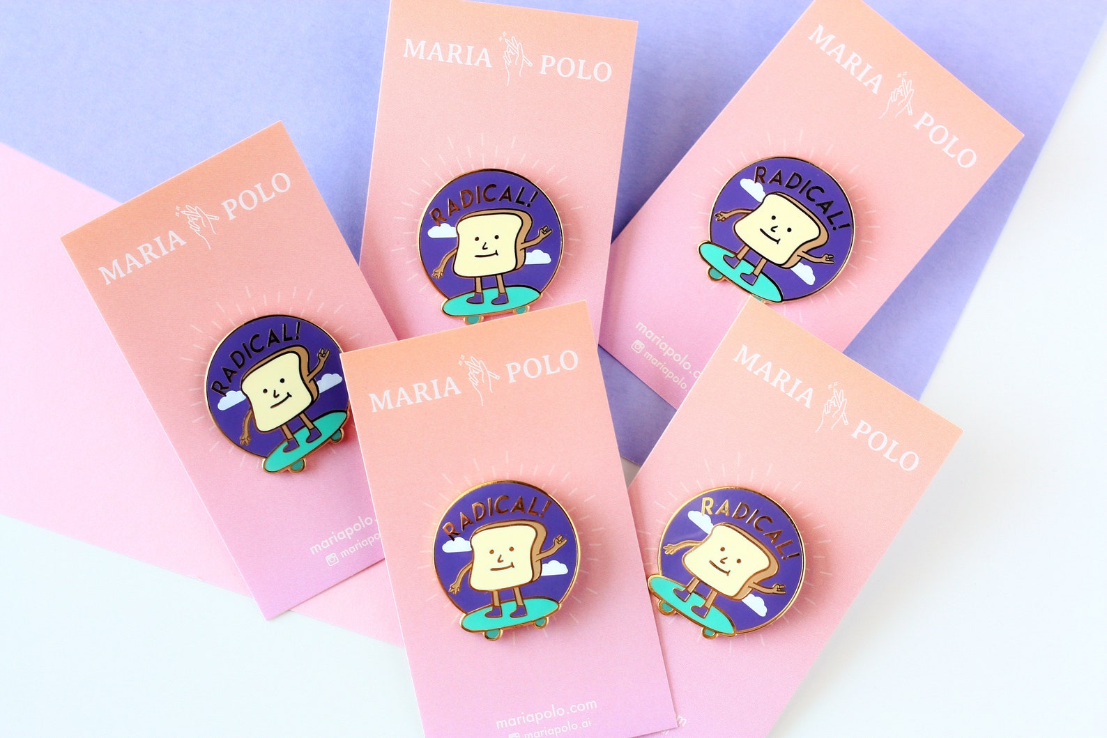 Funny Toast Enamel Pin Cute Food Lapel Pin - Etsy