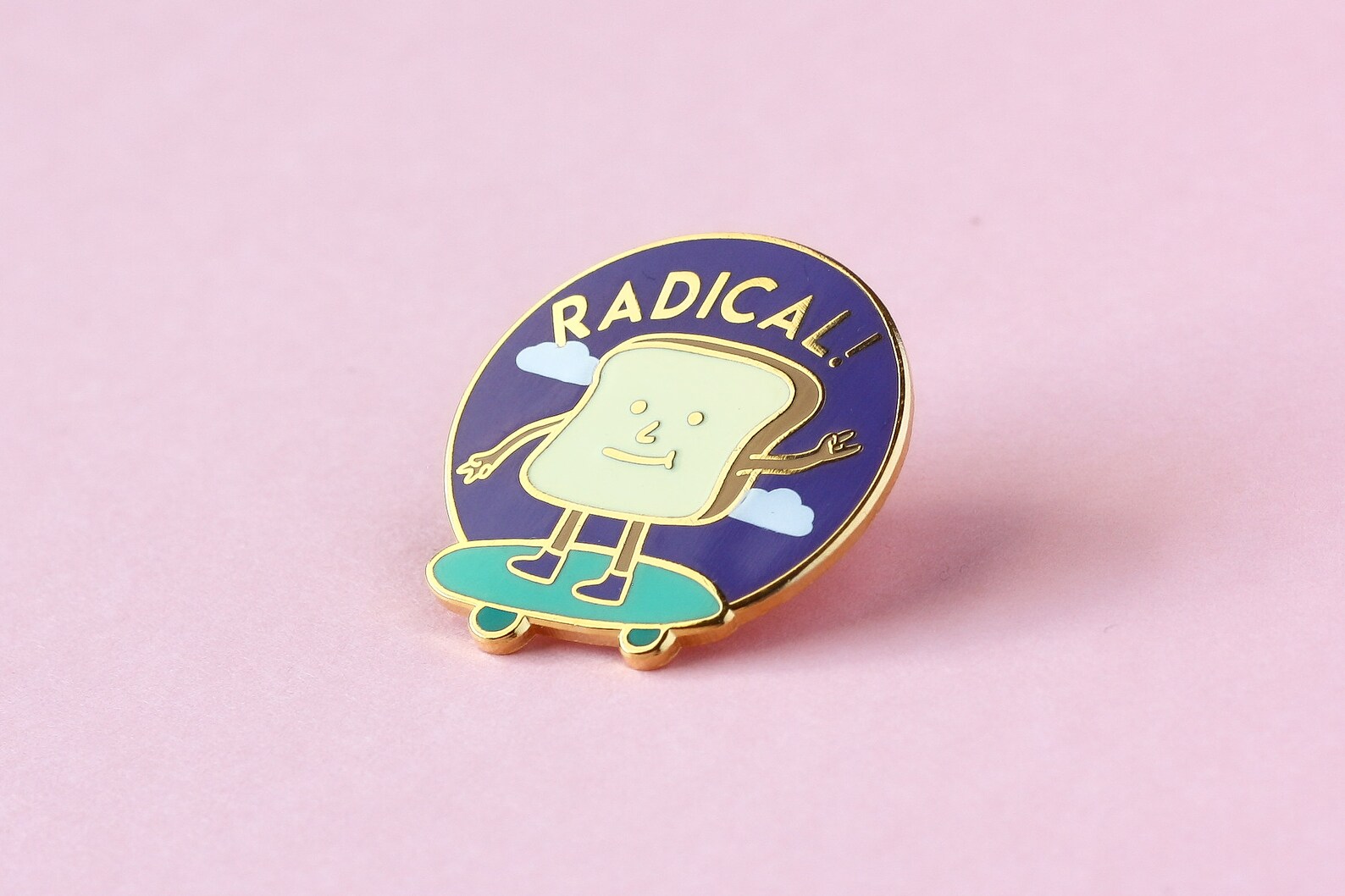 Funny Toast Enamel Pin Cute Food Lapel Pin - Etsy
