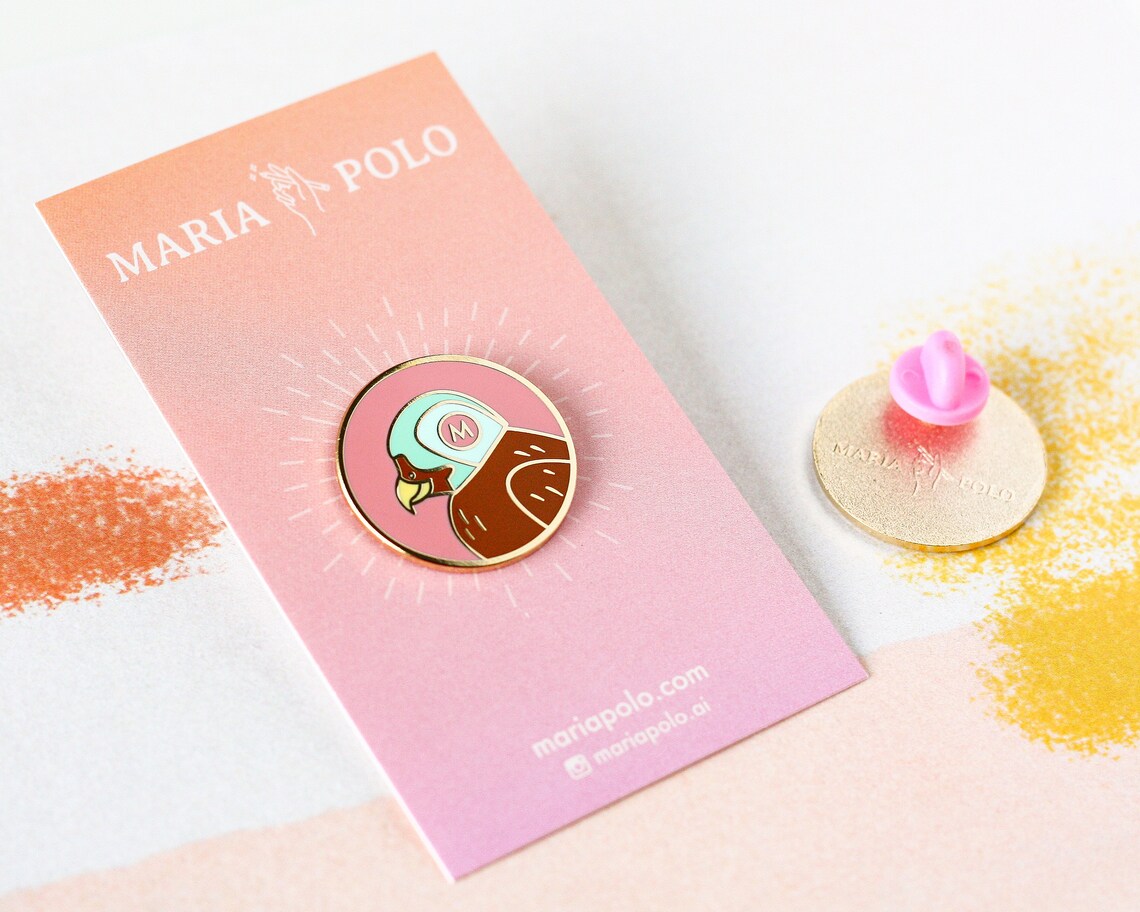 Mordecai Hard Enamel Pin Wes Anderson Inspired Gold Plated - Etsy