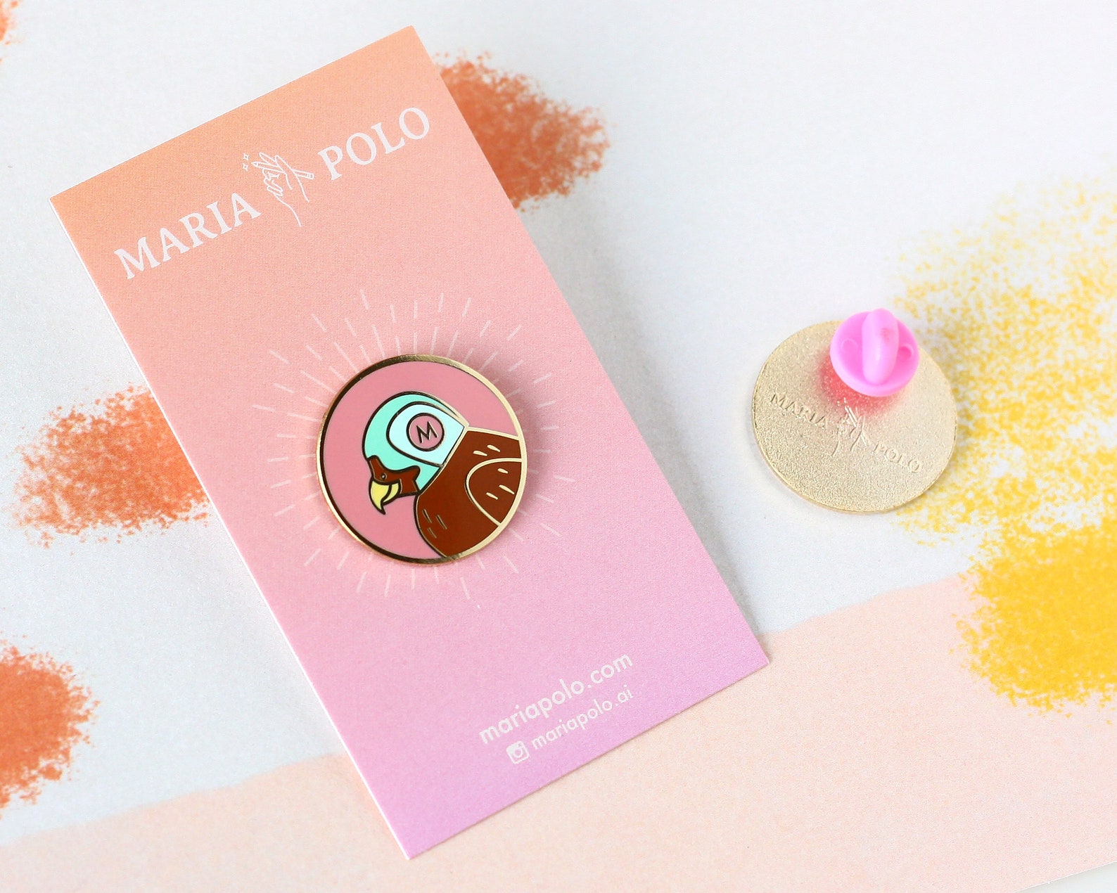 Mordecai Hard Enamel Pin Wes Anderson Inspired Gold Plated - Etsy