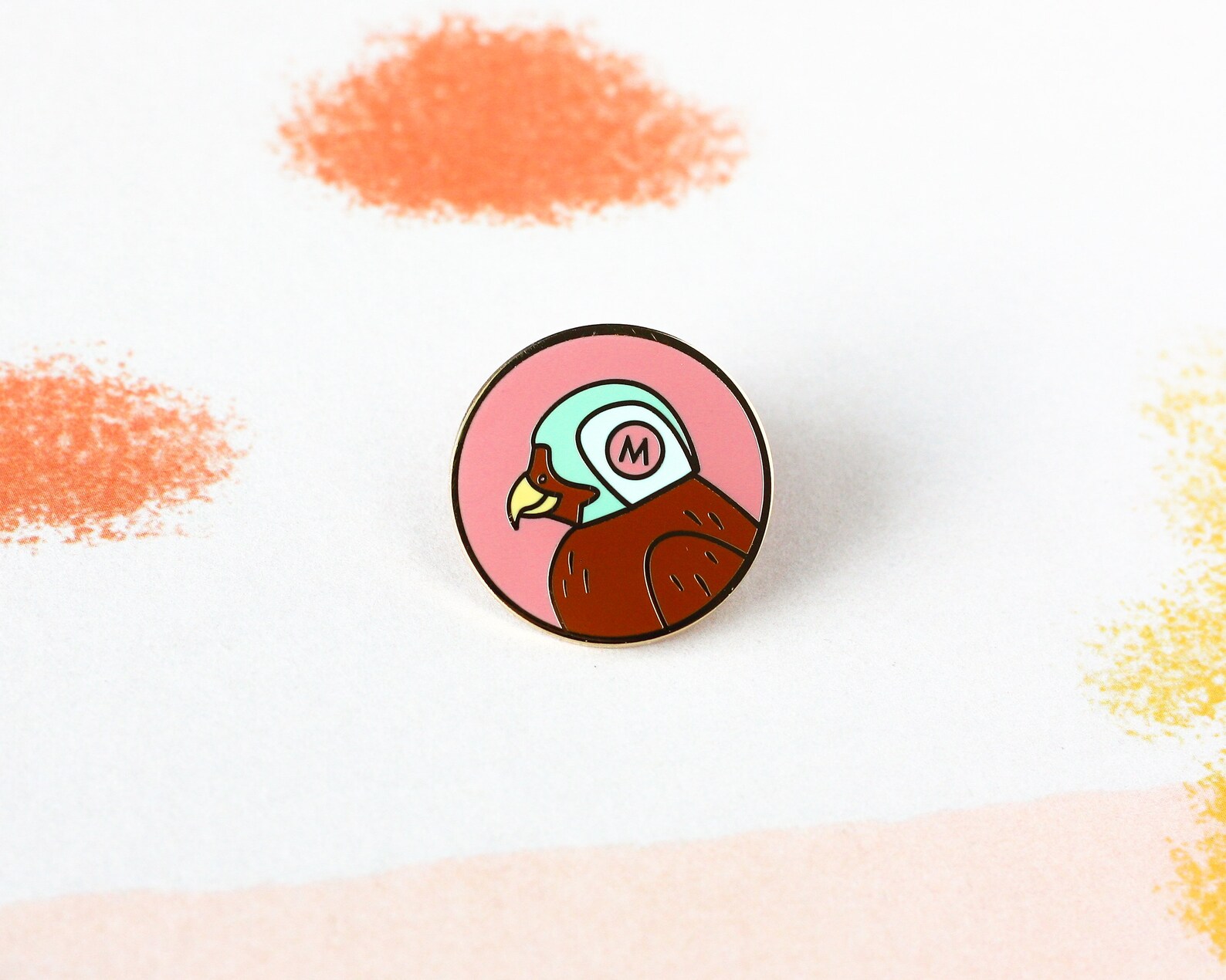 Mordecai Hard Enamel Pin Wes Anderson Inspired Gold Plated - Etsy