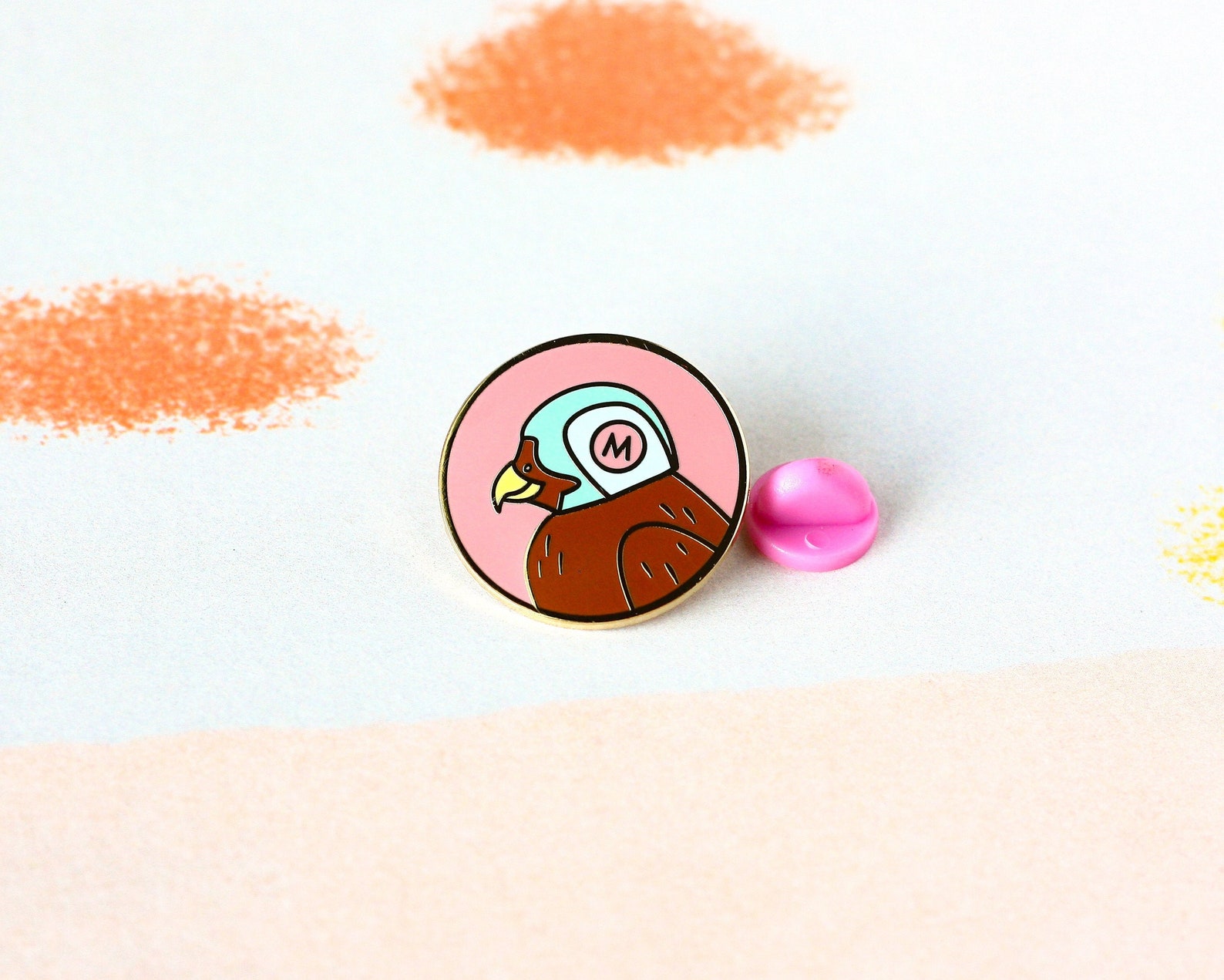 Mordecai Hard Enamel Pin Wes Anderson Inspired Gold Plated - Etsy