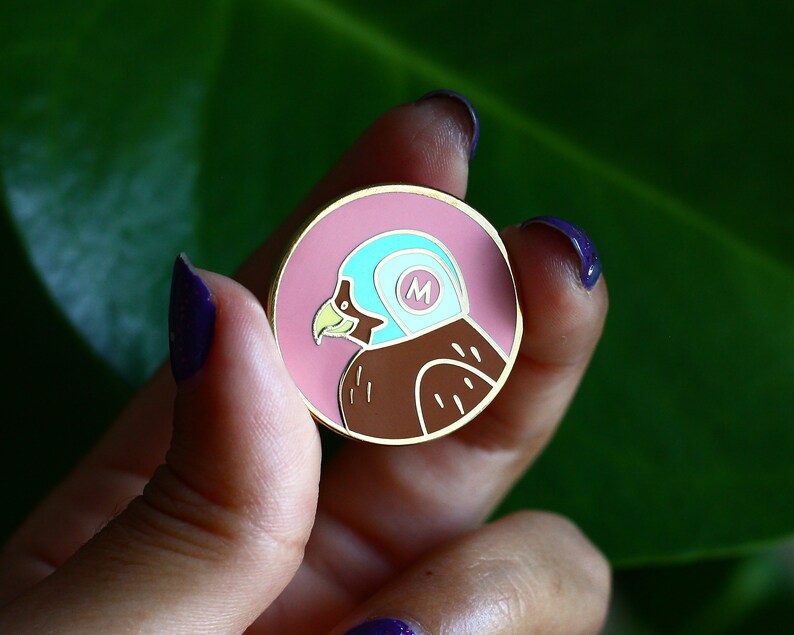 Mordecai Hard Enamel Pin Wes Anderson Inspired Gold Plated - Etsy