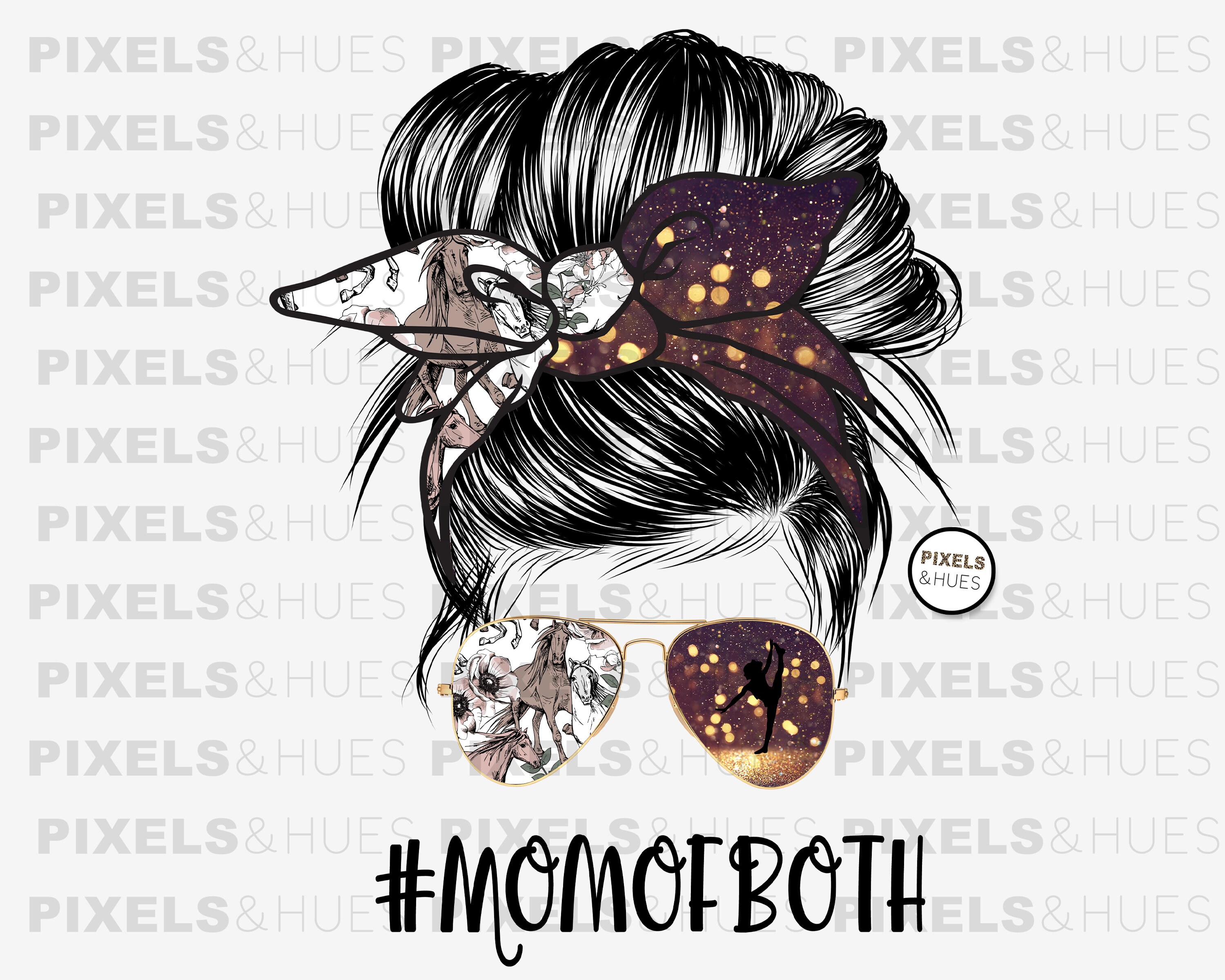 Horse Dance Mom Mom of Both Life Dancing Sublimation Design | Etsy