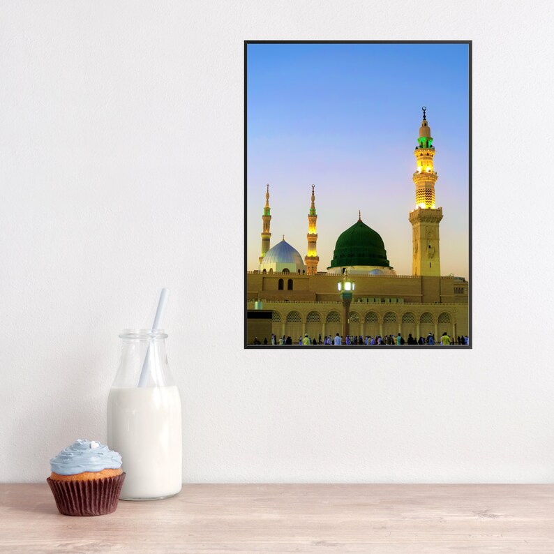 Masjid Nabawi | Abstract Printed Canvas | Interior Room Decor ...