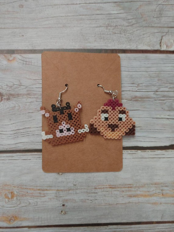 Lion King Timon and Pumba Disney Perler Bead Earrings - Etsy.de