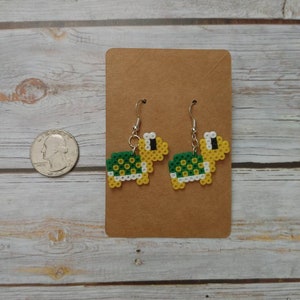 Super Mario Koopa Perler Bead Earrings - Etsy