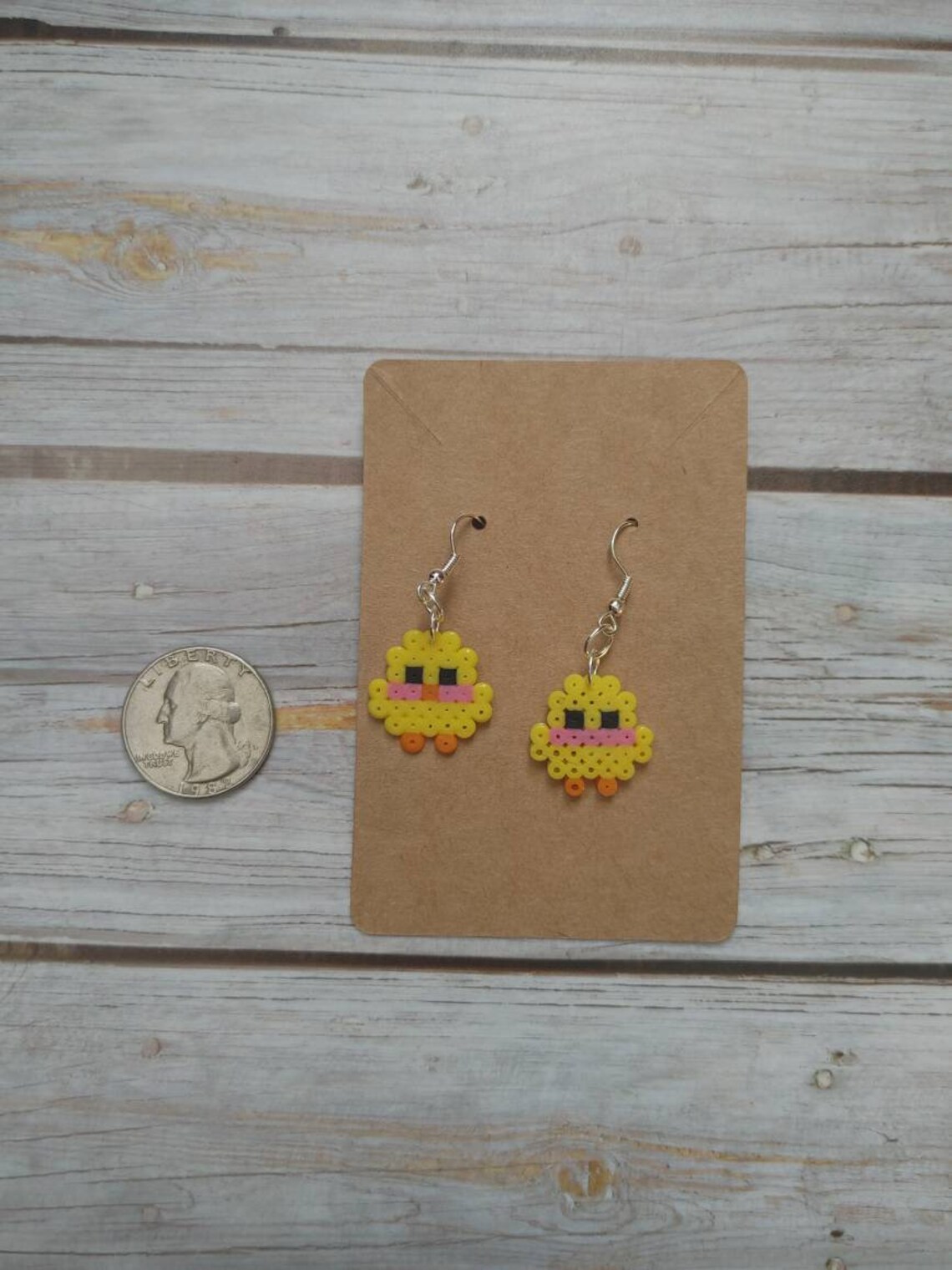 Animal Perler Bead Earrings. Snails, Frogs, Ducks, Bunnies, Dinos ...