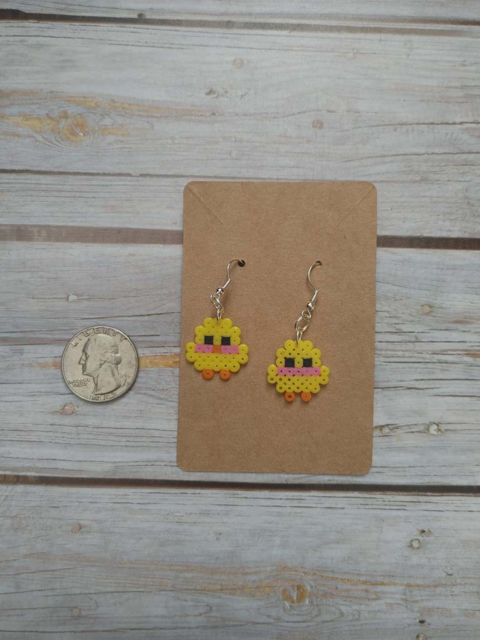 Animal Perler Bead Earrings. Snails, Frogs, Ducks, Bunnies, Dinos ...