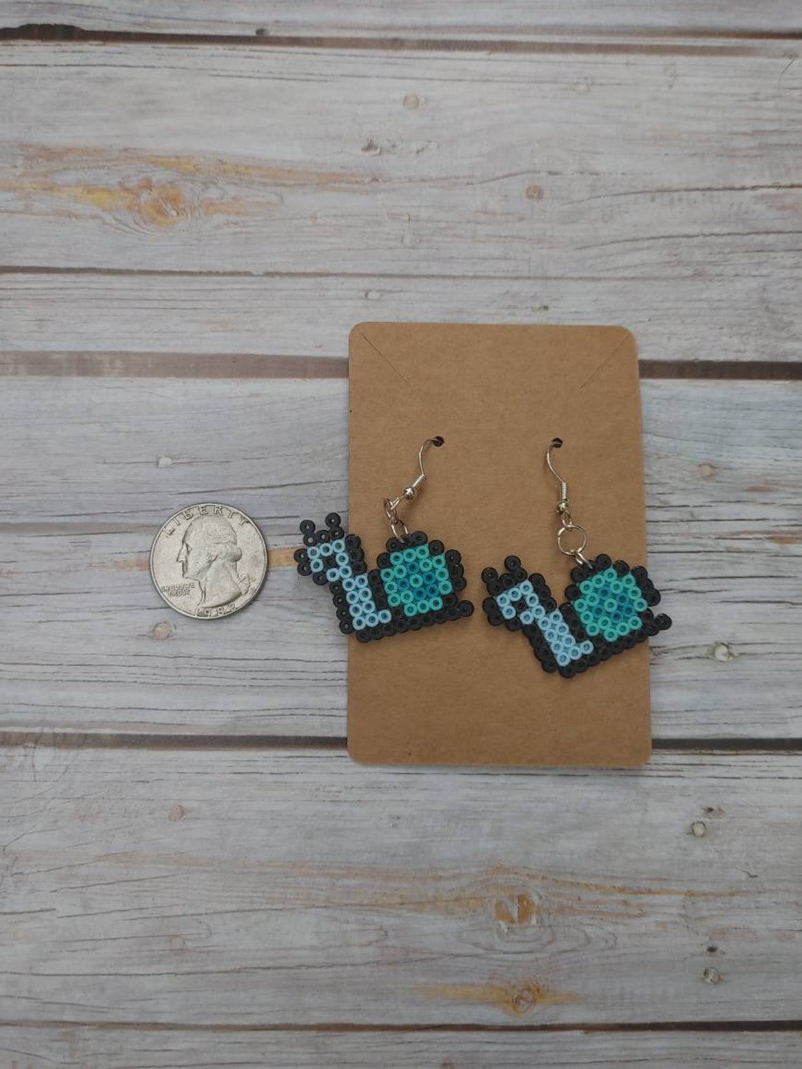 Animal Perler Bead Earrings. Snails, Frogs, Ducks, Bunnies, Dinos ...