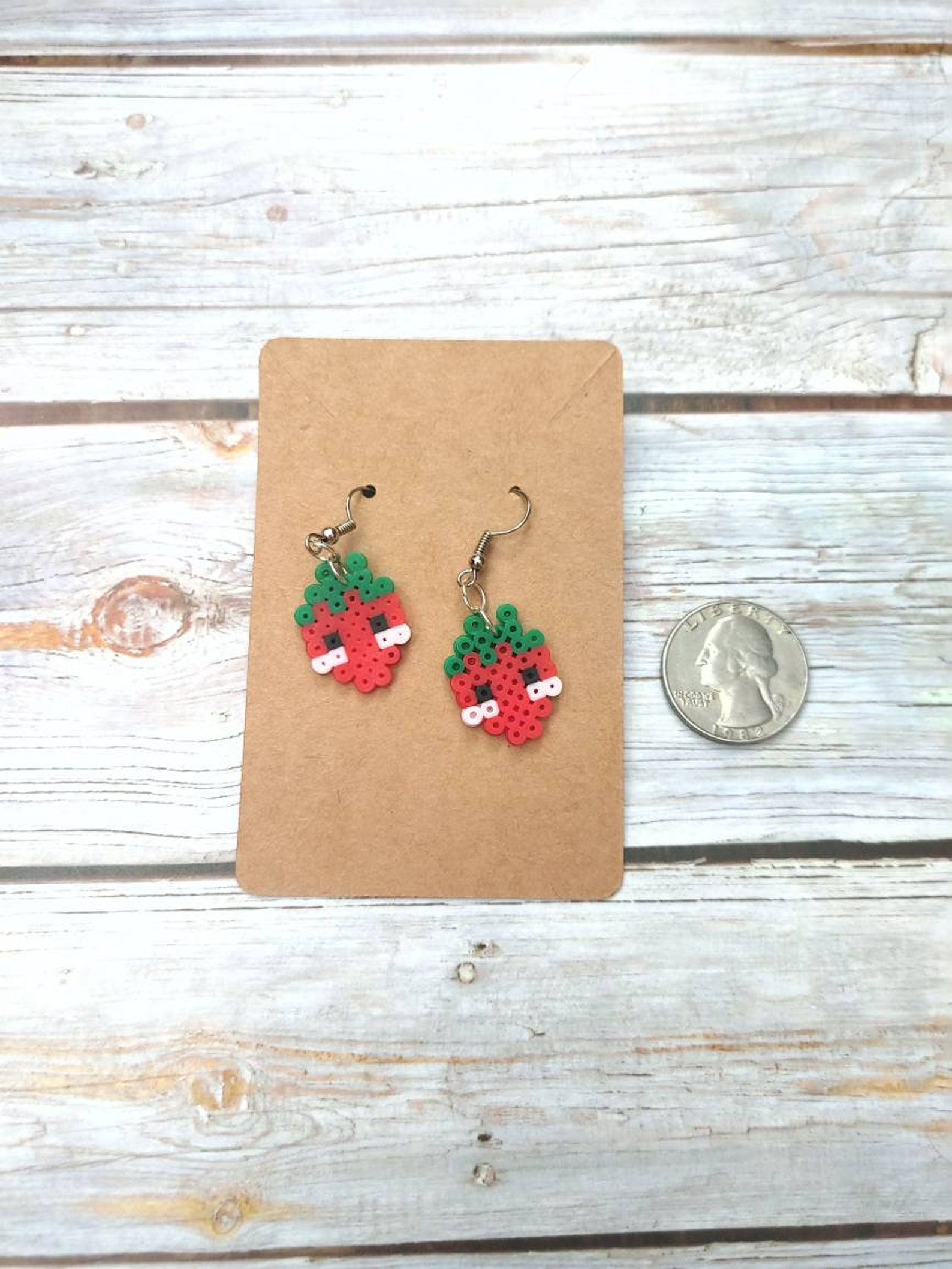 Adorable Handmade Food Perler Bead Dangle Earrings - Etsy