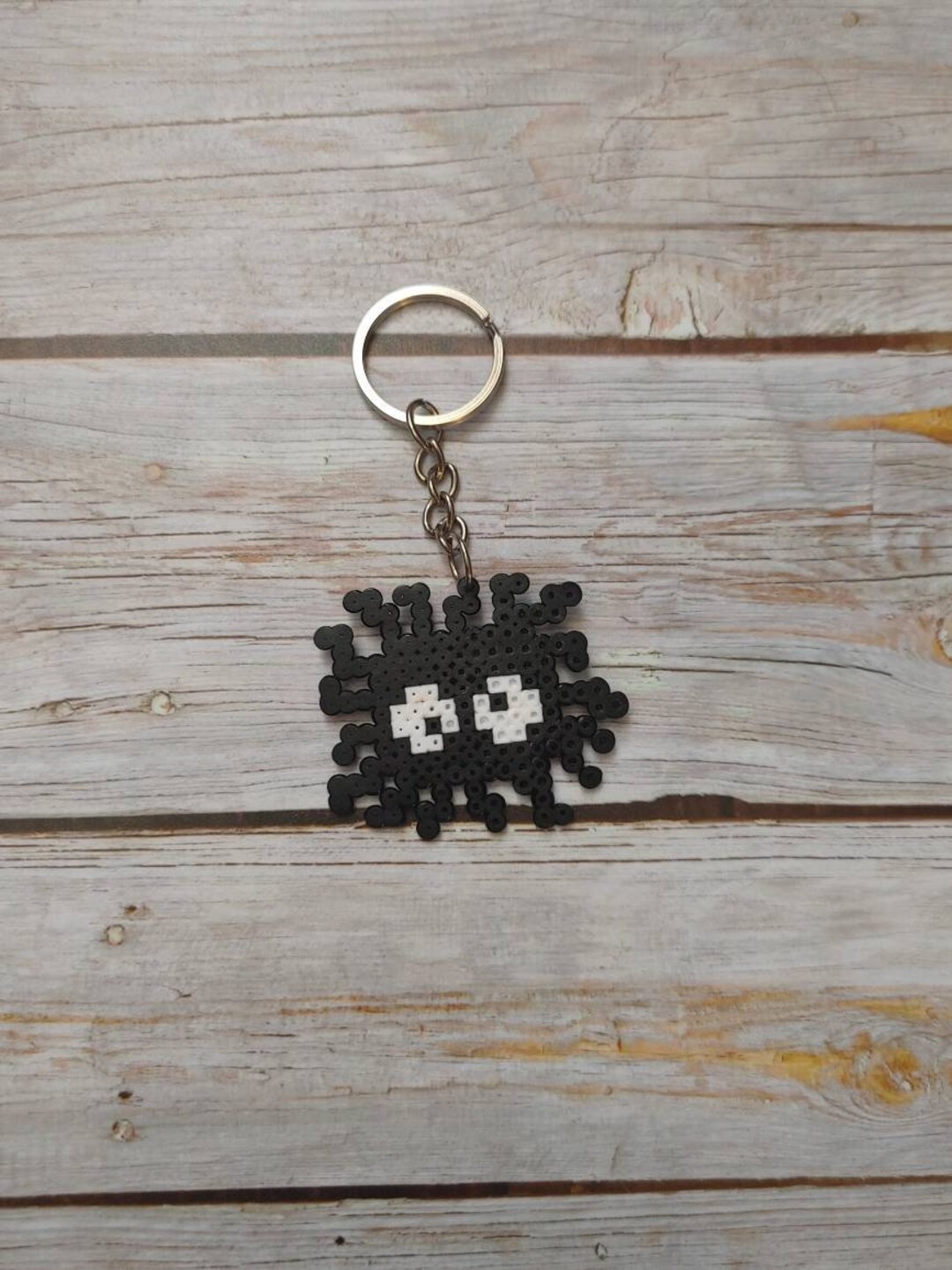 Soot Sprite Perler Bead Keychain - Etsy