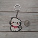 Cute Cat Perler Bead Keychain - Etsy