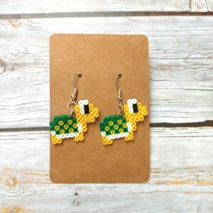 Super Mario Koopa Perler Bead Earrings - Etsy