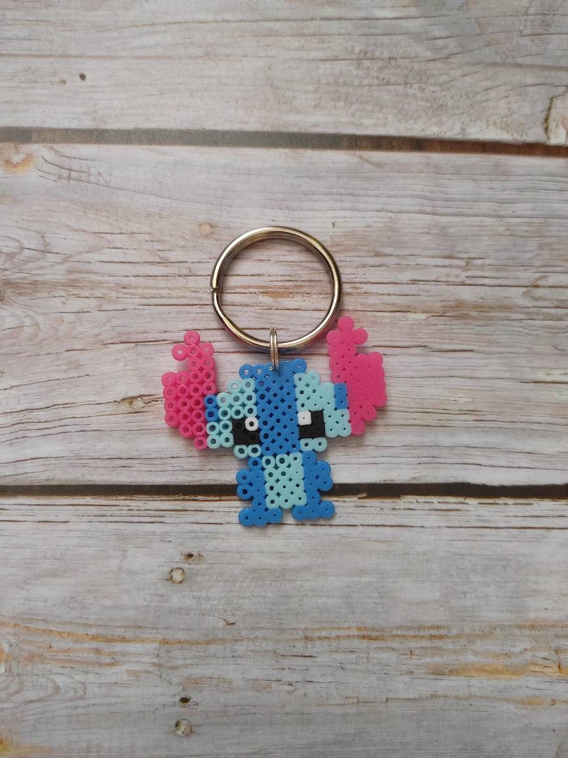 Small Stitch Perler Bead Keychain - Etsy