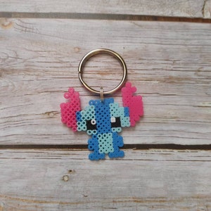 Small Stitch Perler Bead Keychain - Etsy