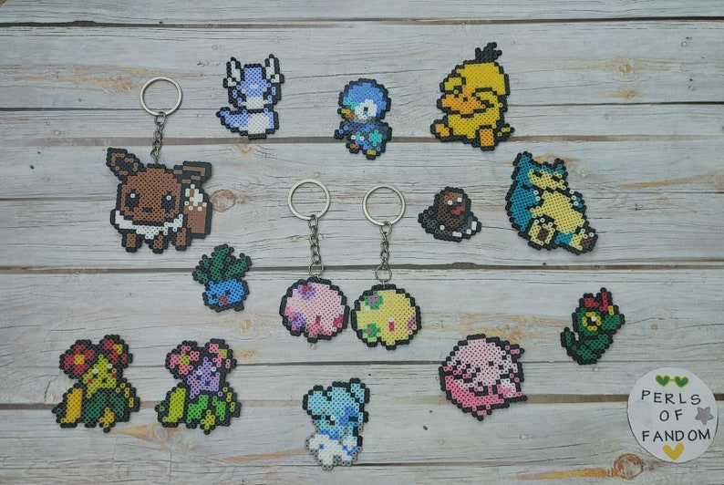 Diglett Perler Bead Pokemon Keychain/magnet - Etsy