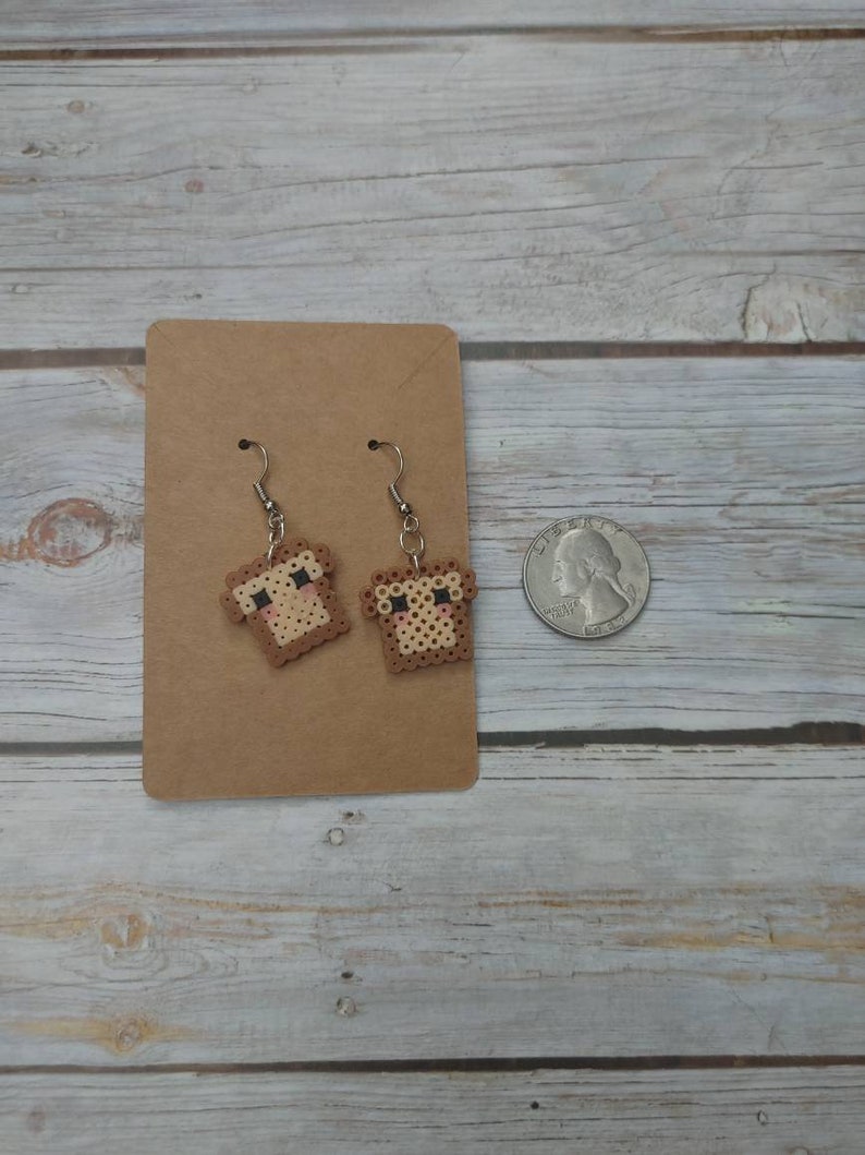 Adorable Handmade Food Perler Bead Dangle Earrings - Etsy