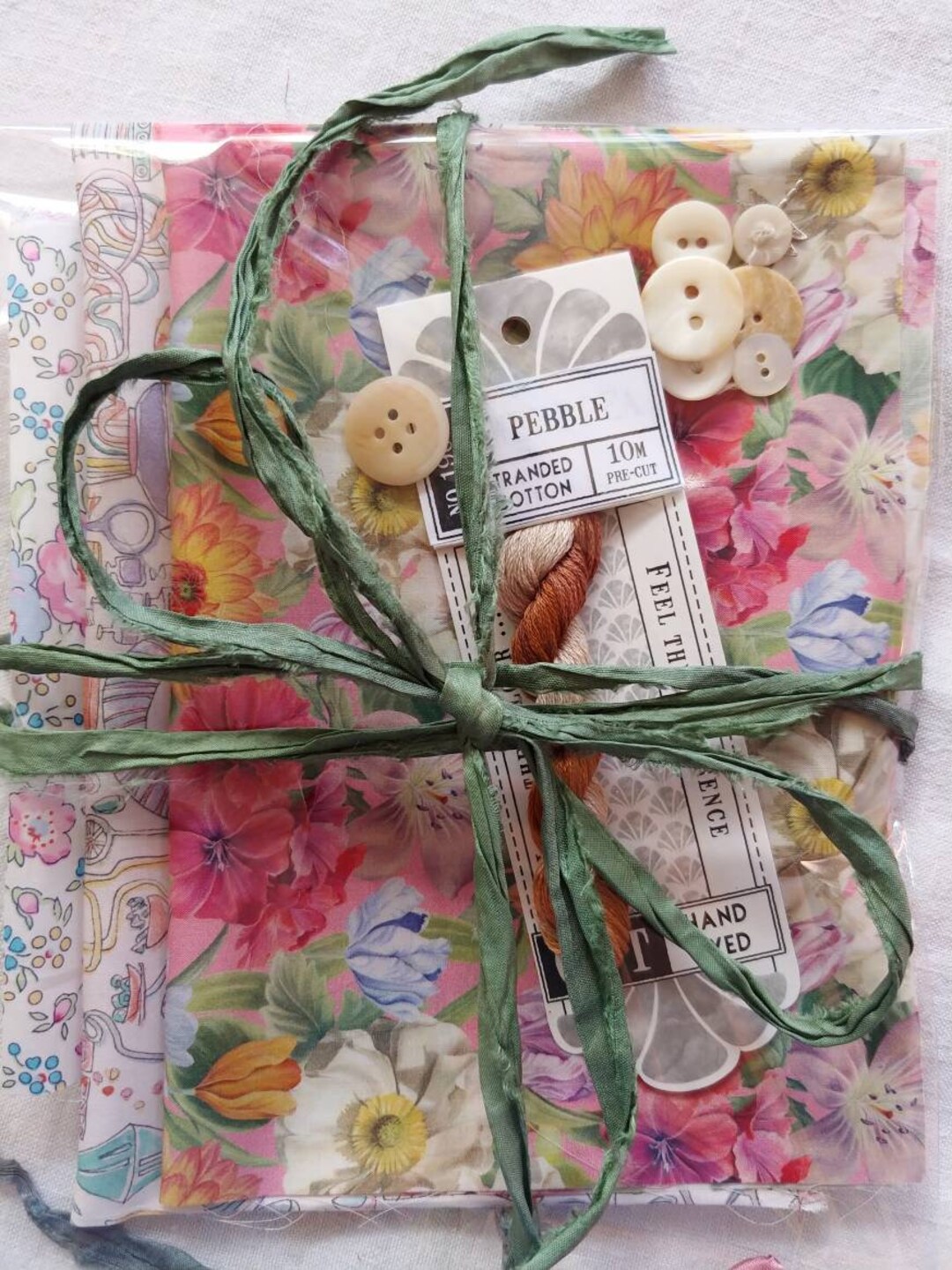 Liberty & Cottage Garden Threads Finishing/slow Stitch Pack - Etsy
