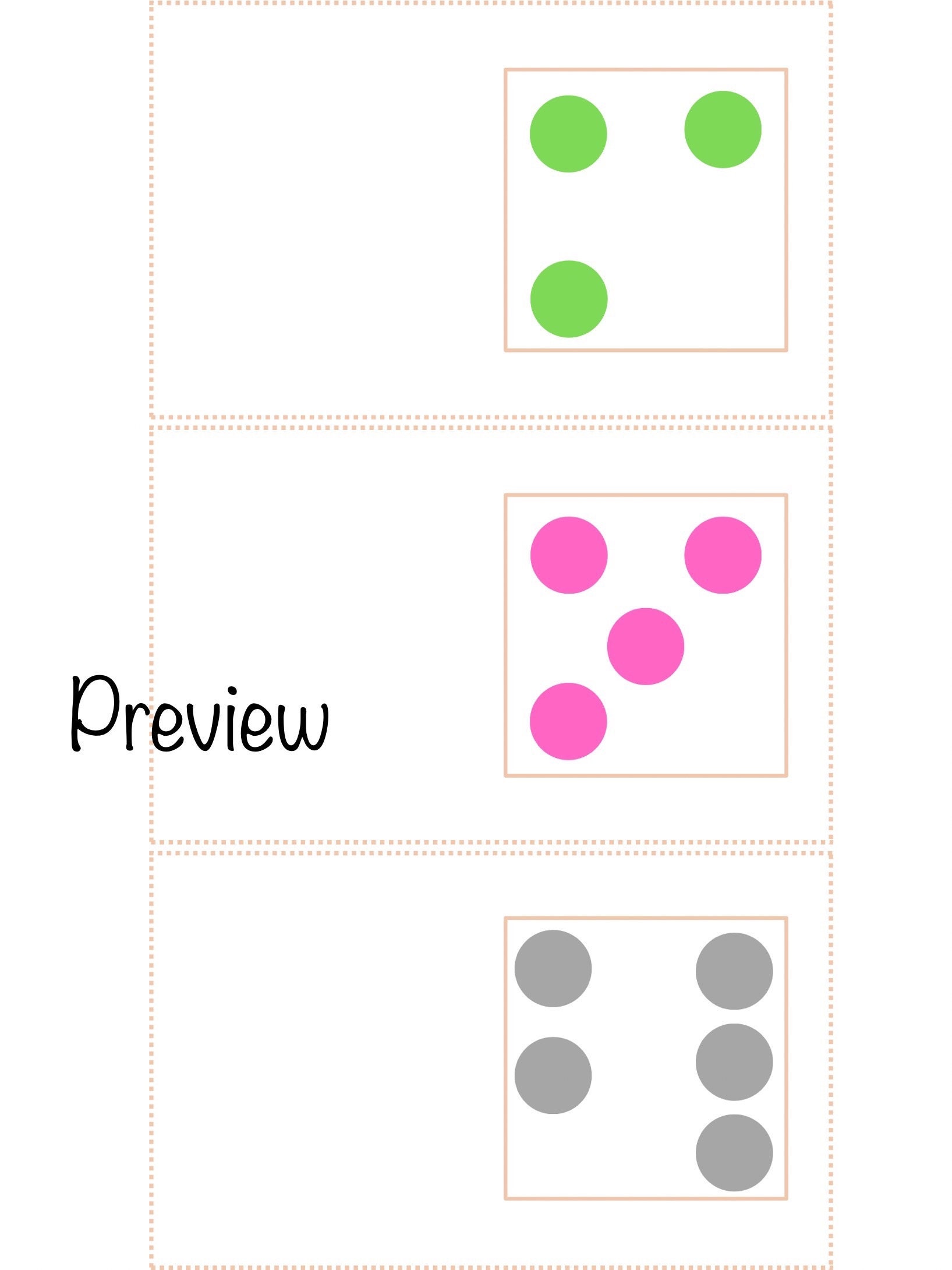 NUMBER CARDS, Quick Look Cards, Kindergarten Math, Pre-k Math, Counting ...