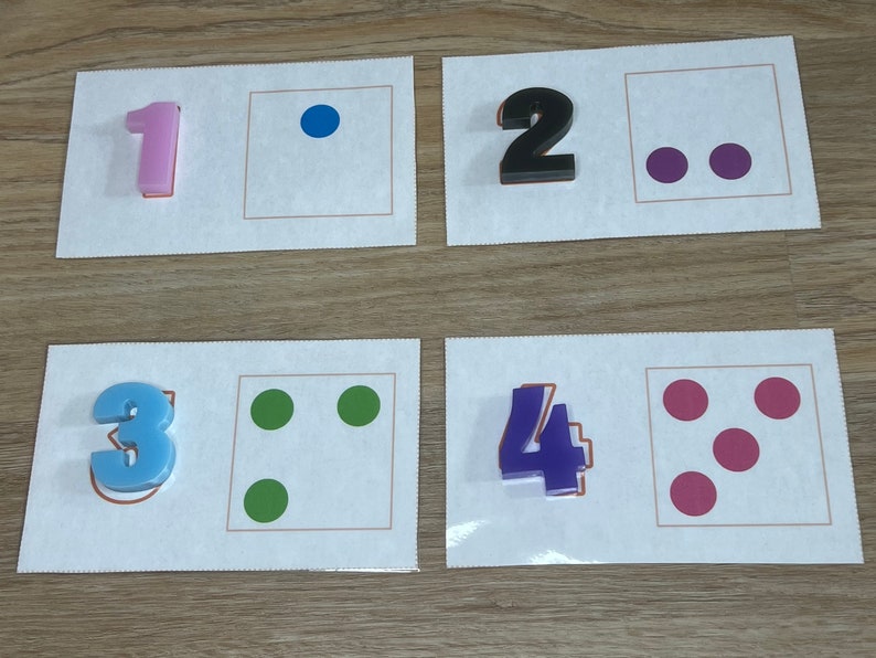 NUMBER CARDS, Quick Look Cards, Kindergarten Math, Pre-k Math, Counting ...