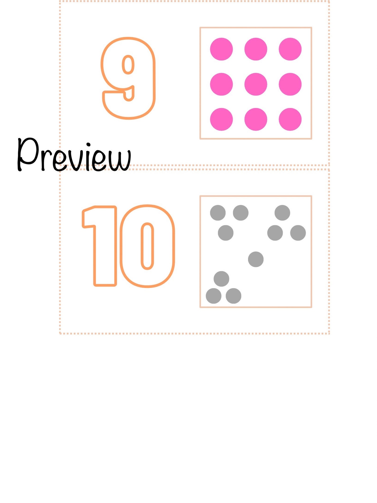NUMBER CARDS Quick Look Cards Kindergarten Math Pre-k Math - Etsy