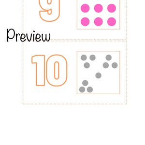 NUMBER CARDS, Quick Look Cards, Kindergarten Math, Pre-k Math, Counting ...