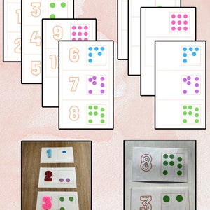 NUMBER CARDS, Quick Look Cards, Kindergarten Math, Pre-k Math, Counting ...